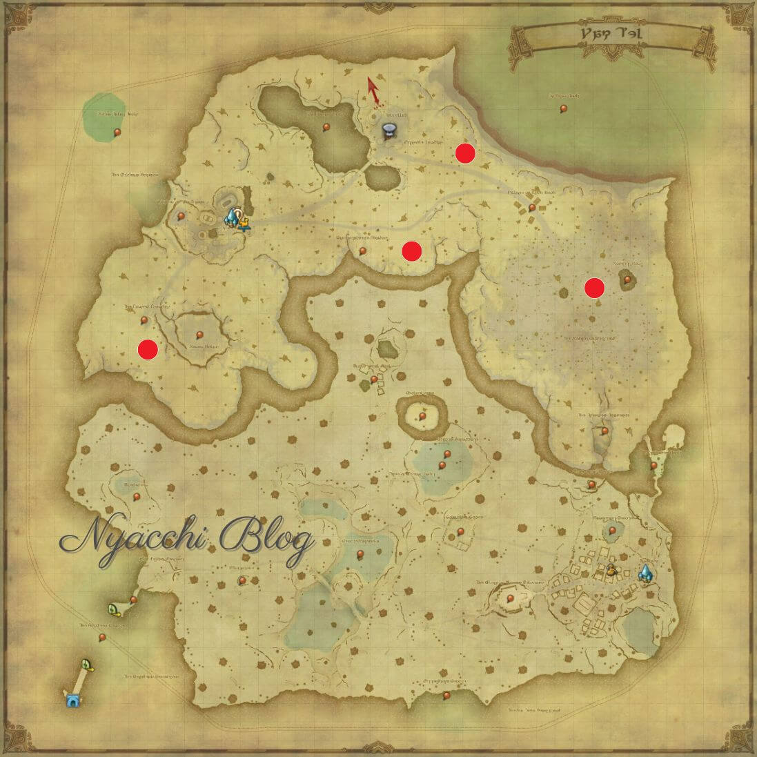 【FF14 モブハント】完成版：黄金エリアのBモブ・出現場所（POP位置）