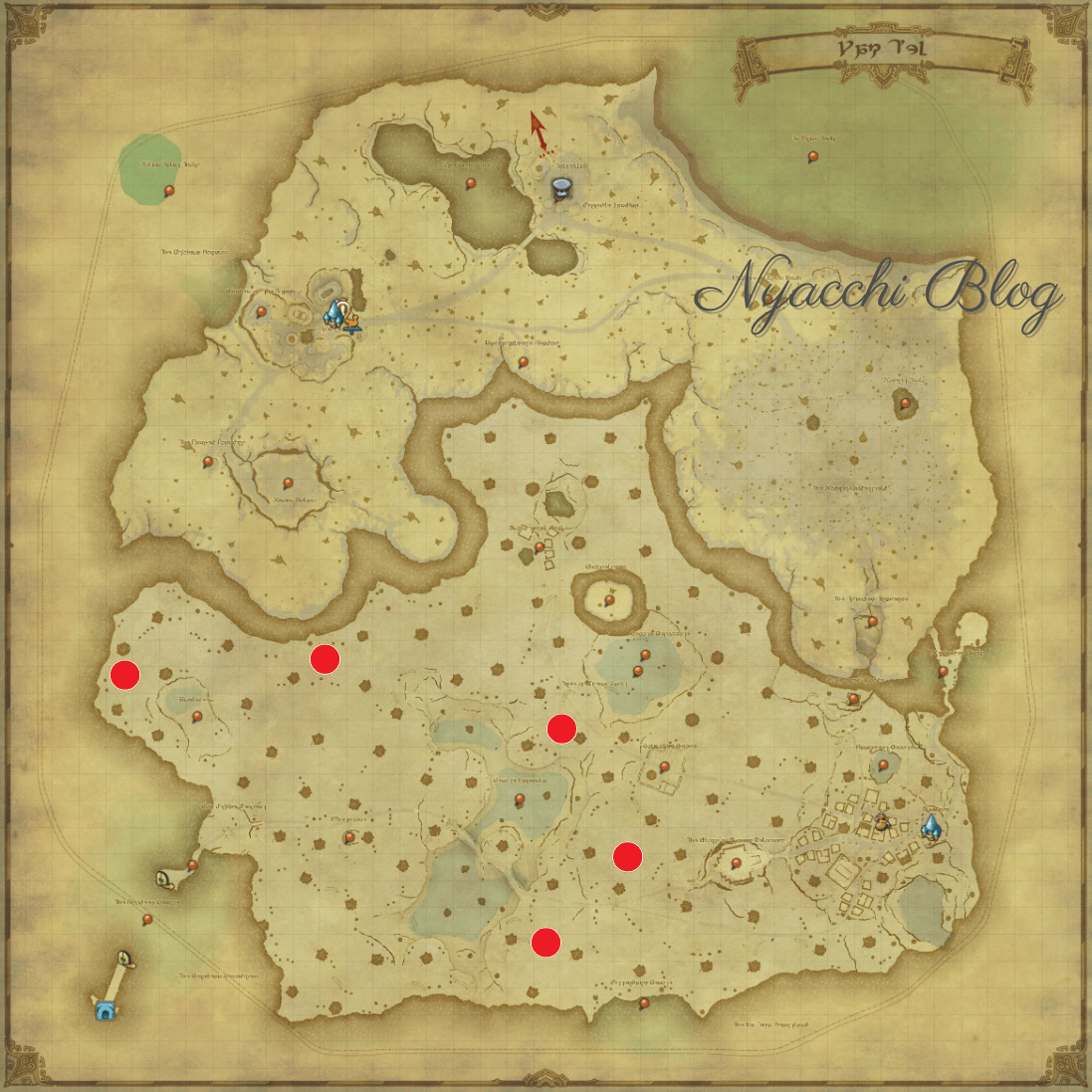 【FF14 モブハント】完成版：黄金エリアのBモブ・出現場所（POP位置）